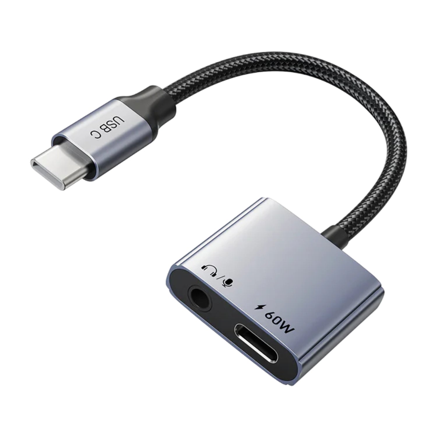 CABLETIME USB-C to 3.5mm Audio + USB-C PD60W Adapter – Cryptech