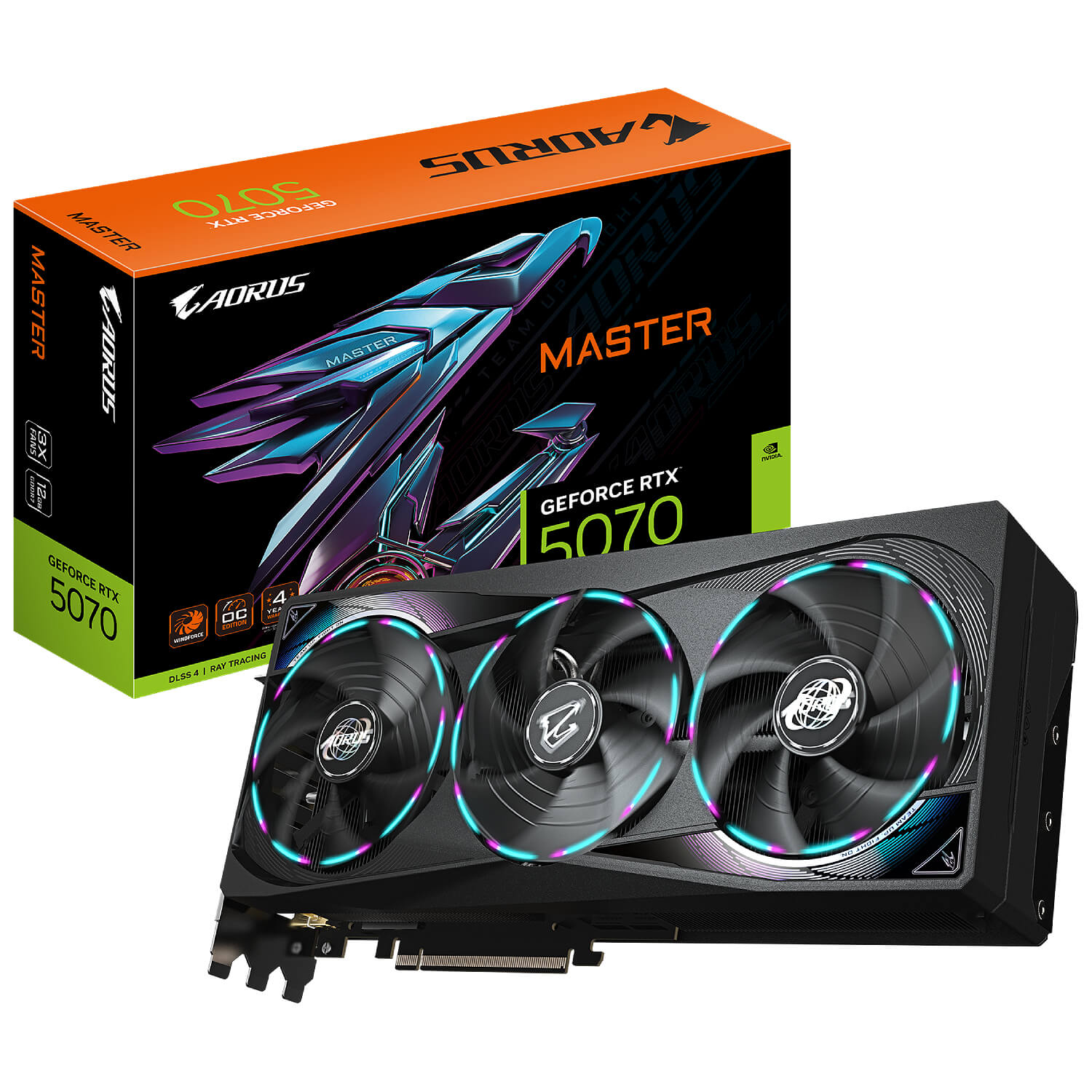 Gigabyte AORUS RTX 5070 MASTER 12G GV-N5070AORUS M-12GD – Cryptech