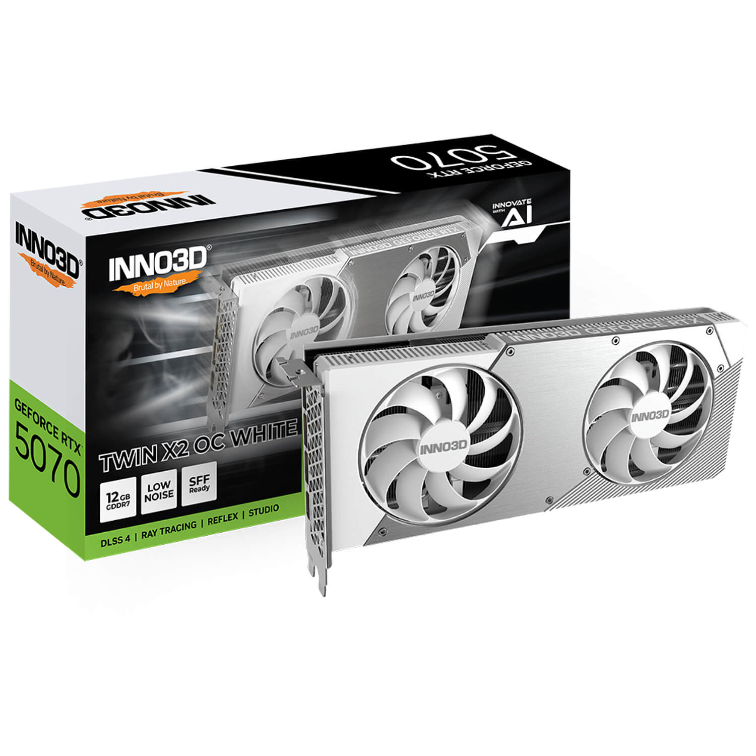 Inno3D GeForce RTX 5070 TWIN X2 OC WHITE – Cryptech
