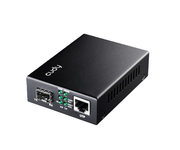ממיר חיבור רשת אופטי CUDY Gigabit Media Converter MC220 – Cryptech