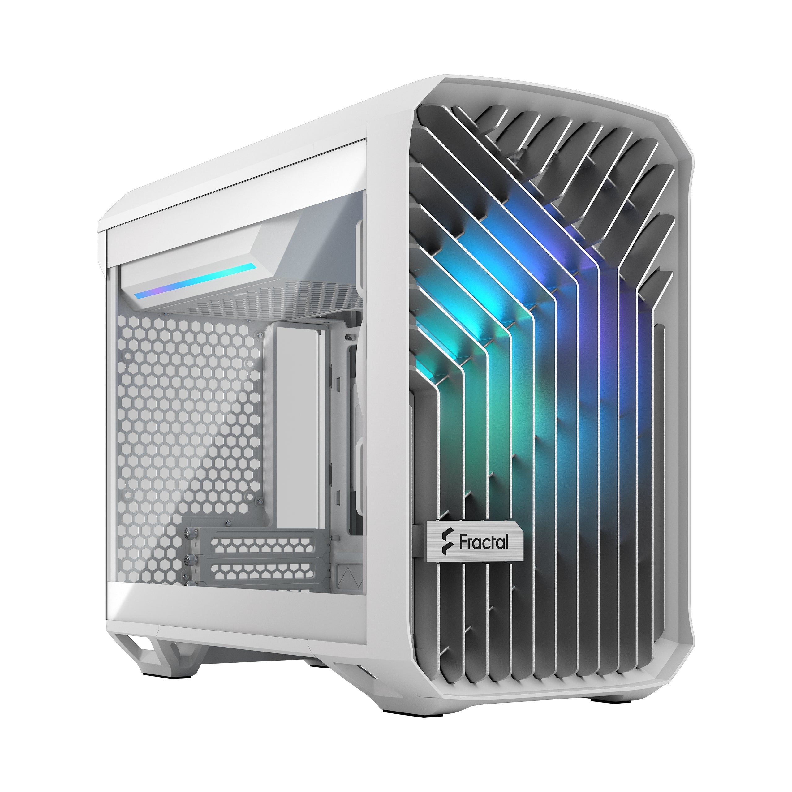 Fractal Design Torrent Nano RGB White TG clear tint – Cryptech
