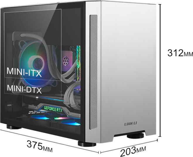 LIAN-LI MINI-ITX CASE PC-TU150 WINDOWLESS BLACK – Cryptech