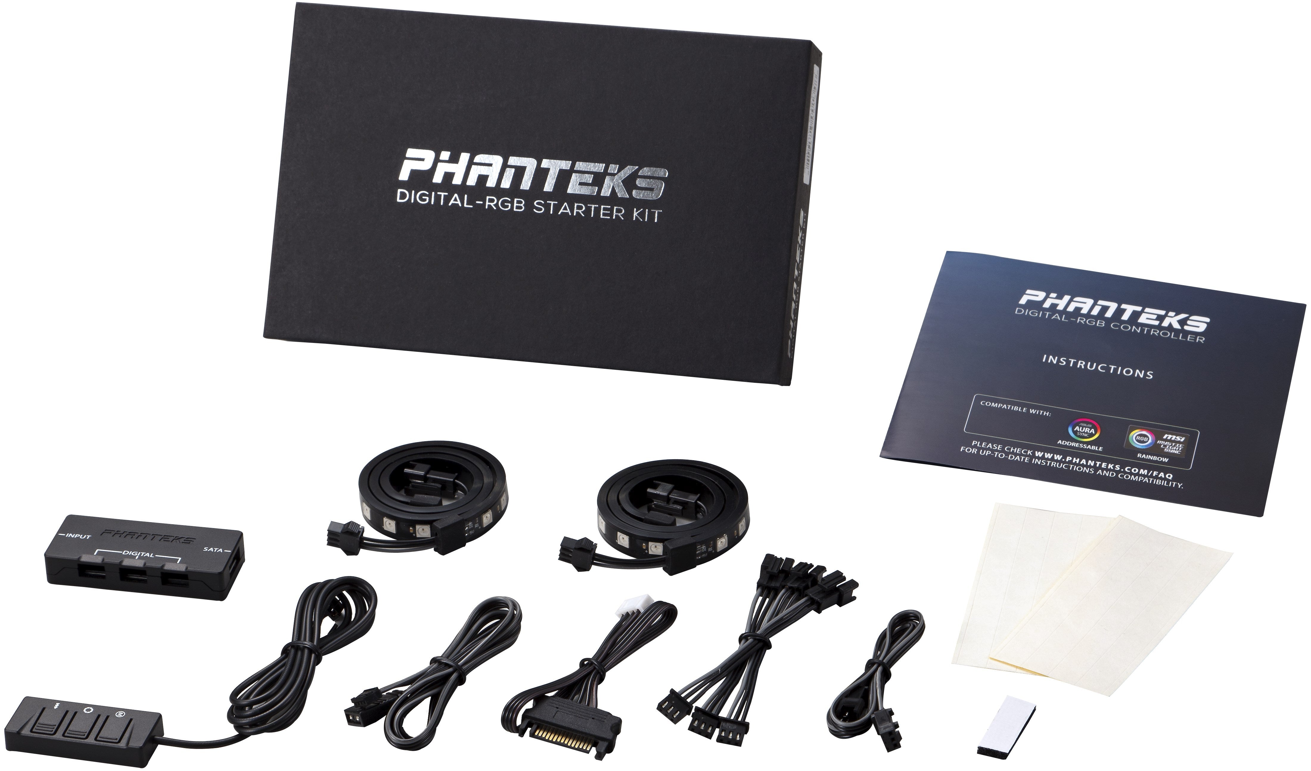 PHANTEKS DIGITAL RGB LED STARTER KIT +CONTROLLER – Cryptech